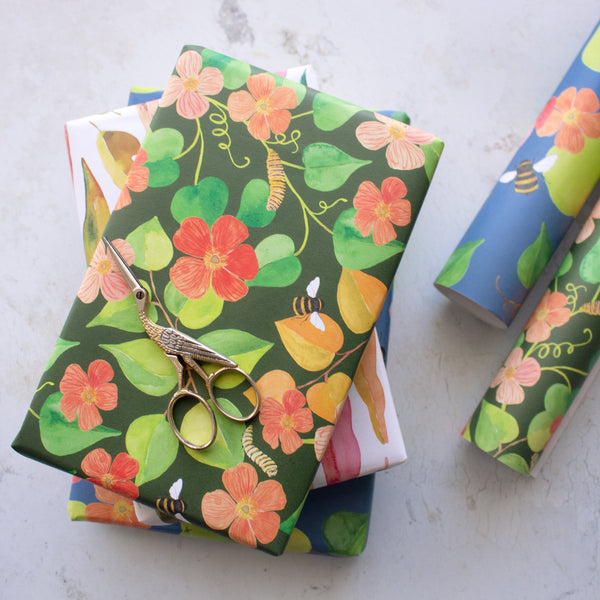 Poppy Garden Gift Wrap Sheet – littlehoothoot