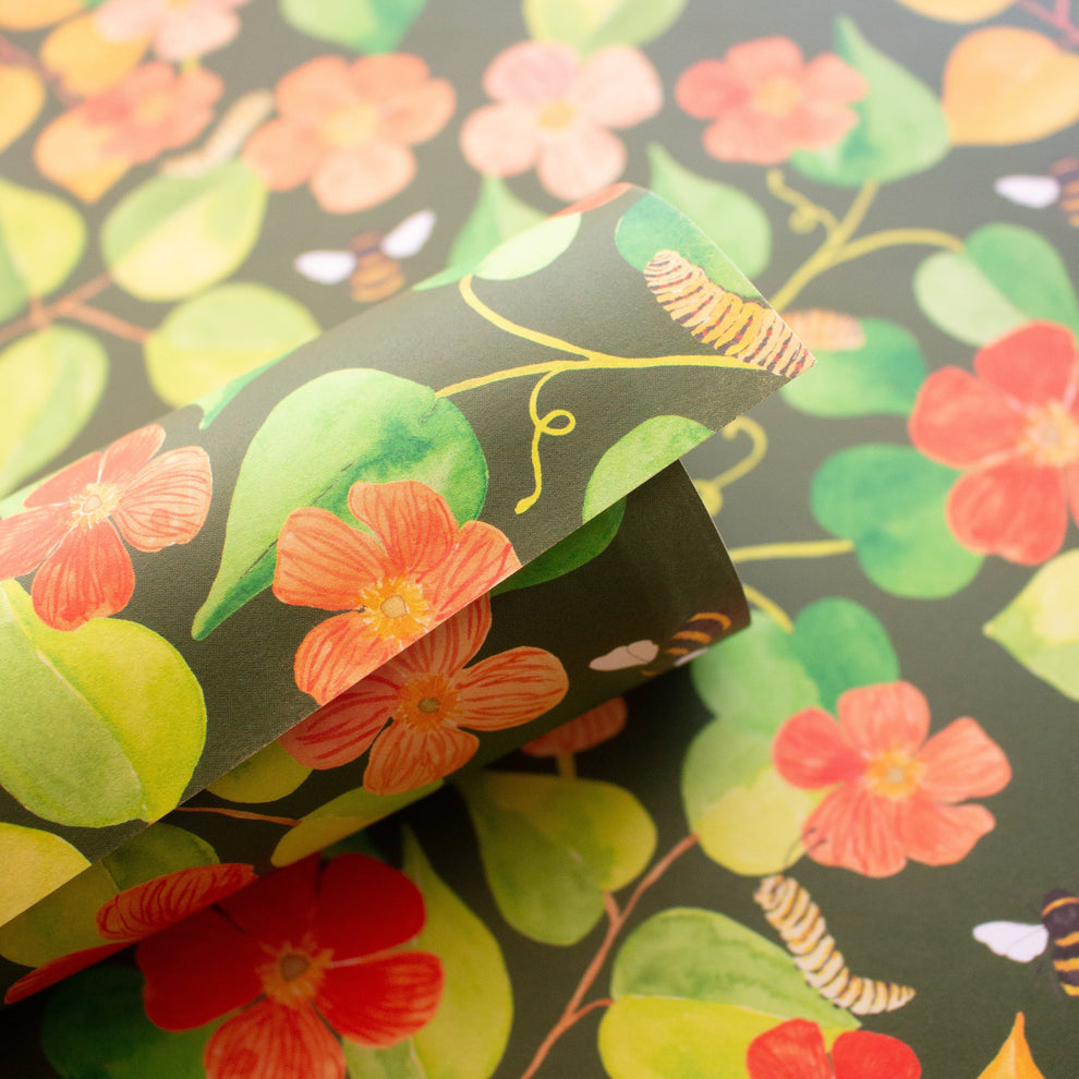 Poppy Garden Gift Wrap Sheet – littlehoothoot
